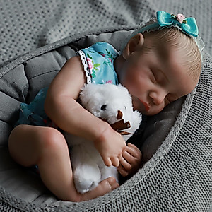 CHAREX Realistic Reborn Baby Dolls - 18 inch Newborn Baby Doll, Full Vinyl Body Therapy Dolls, Anatomically Correct Real Baby Girl Christmas Birthday Gift Set for Kids Age 3 +