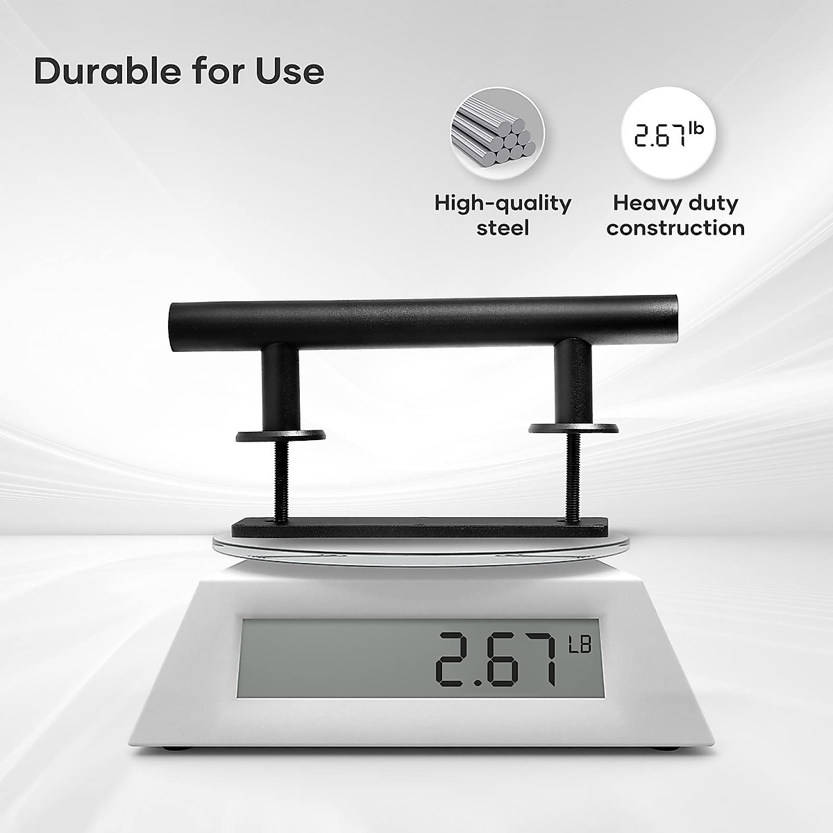 EaseLife 10" Sliding Barn Door Handles and Pulls, Rustic Double Sided Hardware Set, Heavy Duty, Matte Black Powder Coated Finish, Easy Install