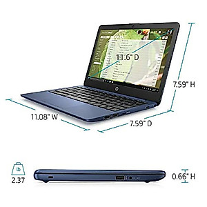 HP 2020 Stream 11.6 inch Laptop Computer Intel Celeron N4020 Upto 2.8 GHz, 4GB RAM, 32GB eMMC Storage, Windows 10 Home, 13Hr Battery Life, Office 365 1Year, (Royal Blue)