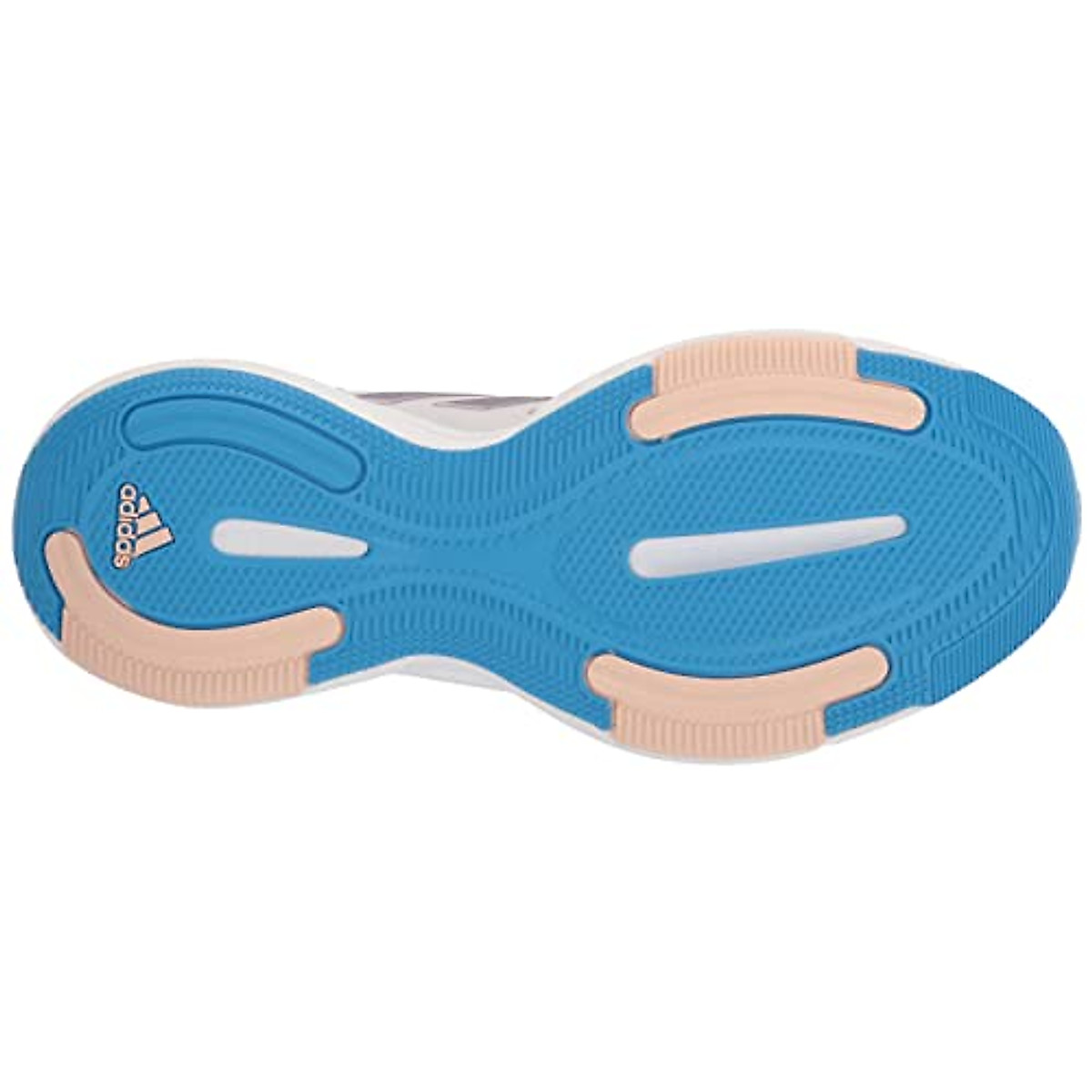 adidas Women's Response Running Shoe, Dash Grey/Matte Purple Metallic/Pulse Blue, 7