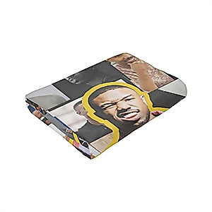 Michael B. Jordan Eric Stevens Soft and Comfortable Warm Fleece Blanket for Sofa,Office Bed car Camp Couch Cozy Plush Throw Blankets Beach Blankets (50"x40")