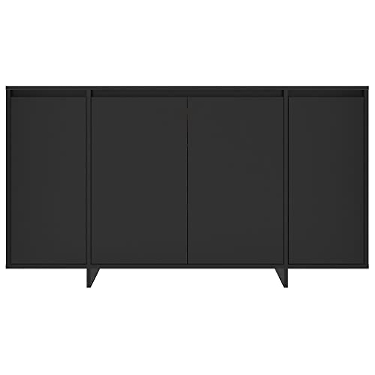 MNISDFL Buffet Cabinet Sideboard Coffee bar Cabinet Sideboard Black 53.1"x16.1"x29.5" Engineered Wood for Living Room, Office, Kitchen and Small Spaces
