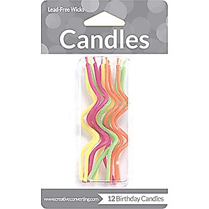 Creative Converting Birthday Cake Candle, 3.25", Multicolored