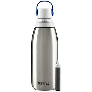 Brita Insulated Filtered Water Bottle with Straw Water Filter Replacements