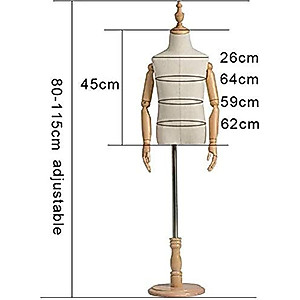 TOPRP Mannequin Display Stand Manikins Tailors Dummy Child Tailors Dummy Mannequin Bust Dressmakers Students Mannequin Display