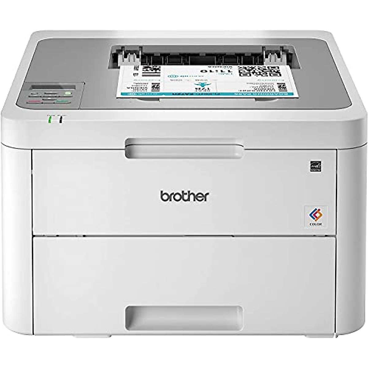 Brother L-3210CW Series Compact Digital Color Laser Printer I Wireless & USB Connectivity | Mobile Printing I Print Up to 19 Pages/min I Up to 250-sheet/tray Input + Printer Cable