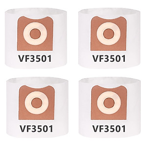 Zibopon VF3501 Dust Bags Replacement for Ridgid & Workshop 3-4.5 Gallon Vacuums, Part# 23738 VF3501 Size CDust Collection Bags(4 Pack)