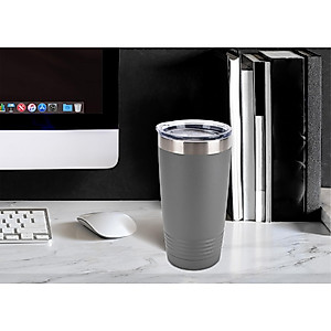 100 North, Polar Camel, United States National Parks, Dark Grey 20 Ounce, Stainless Steel, Vacuum Insulated Travel Tumbler Mug With Clear Lid, Glacier Montana