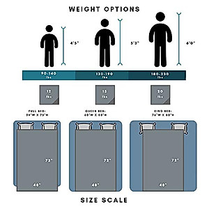 Ella Jayne Home - Reversible Weighted Blanket - Minky Texture/Microfiber - Uses Polyester and Glass Beads for Weight - (48x72, 15lbs)