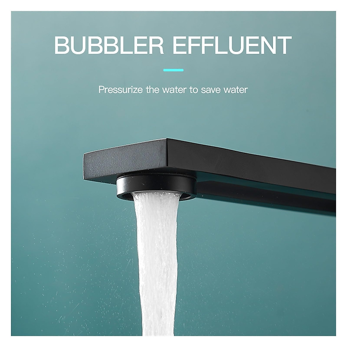 IPDBLBYL Art Design Bathroom Faucet Cold and Hot Deck Mounted Tap All Brass Dual Handles Basin Tap Bathtub Faucet (Color : Black)
