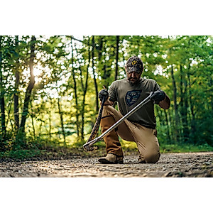 SCENTBLOCKER Snake Gaiters – Snake Bite Protection for Hunting, Hiking, Camping, Work for Men and Women (Buckskin, Regular)