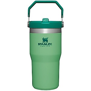Stanley IceFlow Stainless Steel Tumbler - Vacuum Insulated Water Bottle for Home, Office or Car Reusable Cup with Straw Leak Resistant Flip Cold for 12 Hours or Iced for 2 Days, Jade, 20OZ
