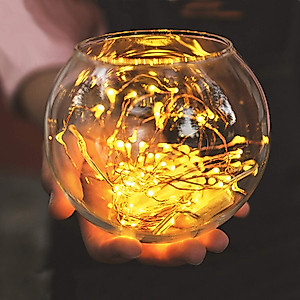 Svarog 2 Packs LED String Lights with Remote Control,Battery Operated Fairy String Lights,16ft 50LED Waterproof Copper Wire Starry Fairy Light for Bedroom Wedding Party Xmas Festival Deco(Warm White)