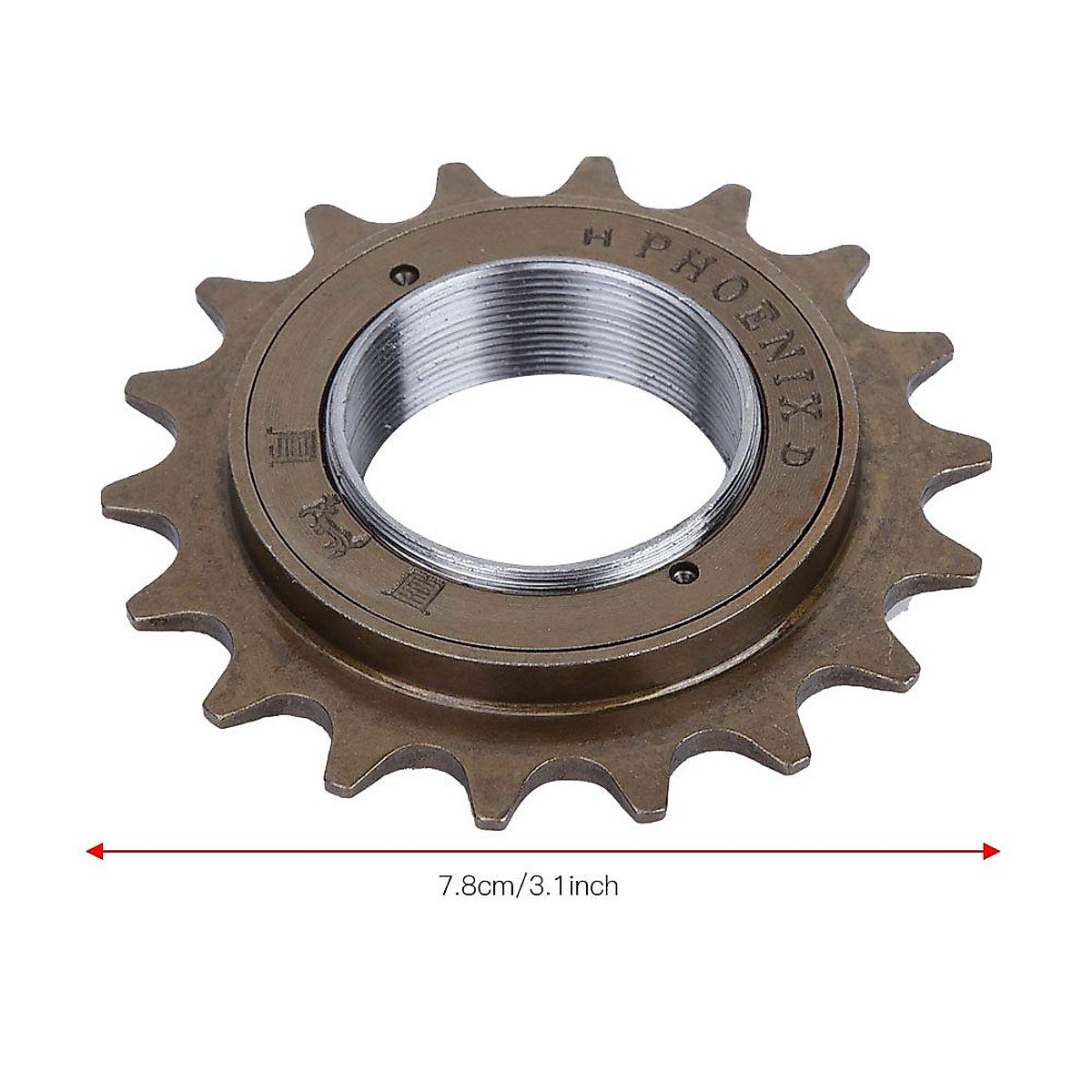 Alomejor Flywheel Sprockets Parts Spoke Chain Wheel Bike Rear Wheel Single Speed Freewheel for Mountain Road Bike