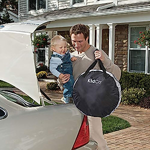 KidCo P4012 Peapod Plus Foldable Lightweight Pop Up Child Portable Travel Bed with Storage Pocket, and Carry Bag for Camping, and Outdoors, Midnight