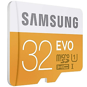 Samsung 32GB up to 48MB/s EVO Class 10 Micro SDHC Card with Adapter (MB-MP32DA/AM)