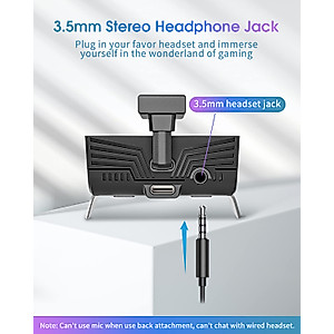 Paddles for Xbox One S/X Controller (NOT for Series S/X Controller), AOJAKI Xbox One Controller Back Button Attachment, with 2 Programming Back Buttons/Memory Function/ 3.5mm Audio Jack