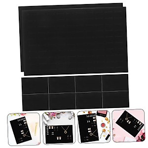 NOLITOY 20 Pcs Jewelry Box Pad Jewelry Sponge Holder Jewelry Sponge Insert Showcase Display for Selling Ear Stud Pad Ear Stud Holder Ring Tray Ring Holder Insert Storage Tray Mosaic Velvet