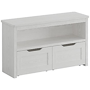 IRONCK Toy Storage Organizer for Boys and Girls with Drawers, Floor Toy Box with Wheels and Open Shelf, Storage Chest for Nursery, Playroom and Bedroom, White