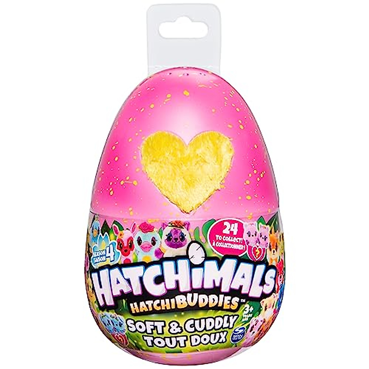Hatchimals HatchiBuddies, 6” Tall Plush with Egg (Styles May Vary)