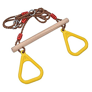 Premium Heavy Duty Trapeze Wooden Stick Children Swing Bar High Strength for Garden Courtyard Perfect for Kids Swing, Trapeze Bar, and Outdoor Play Durable and Sturdy