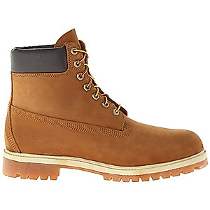 Timberland Men's 6 inch Premium Waterproof Boot, Rust Nubuck, 9.5