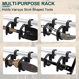 UTV Gun Holders 2 Sets - StarknightMT Roll Bar Tool Gun Racks Fits 1 1.5 1.75 2 Inches Roll Bar, Compatible with Polaris RZR Ranger Can-Am Kawasaki Snowmobile Golf Cart