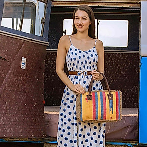 Myra Bag Nature'S Delight Small Bag Upcycled Cotton & Leather S-3075