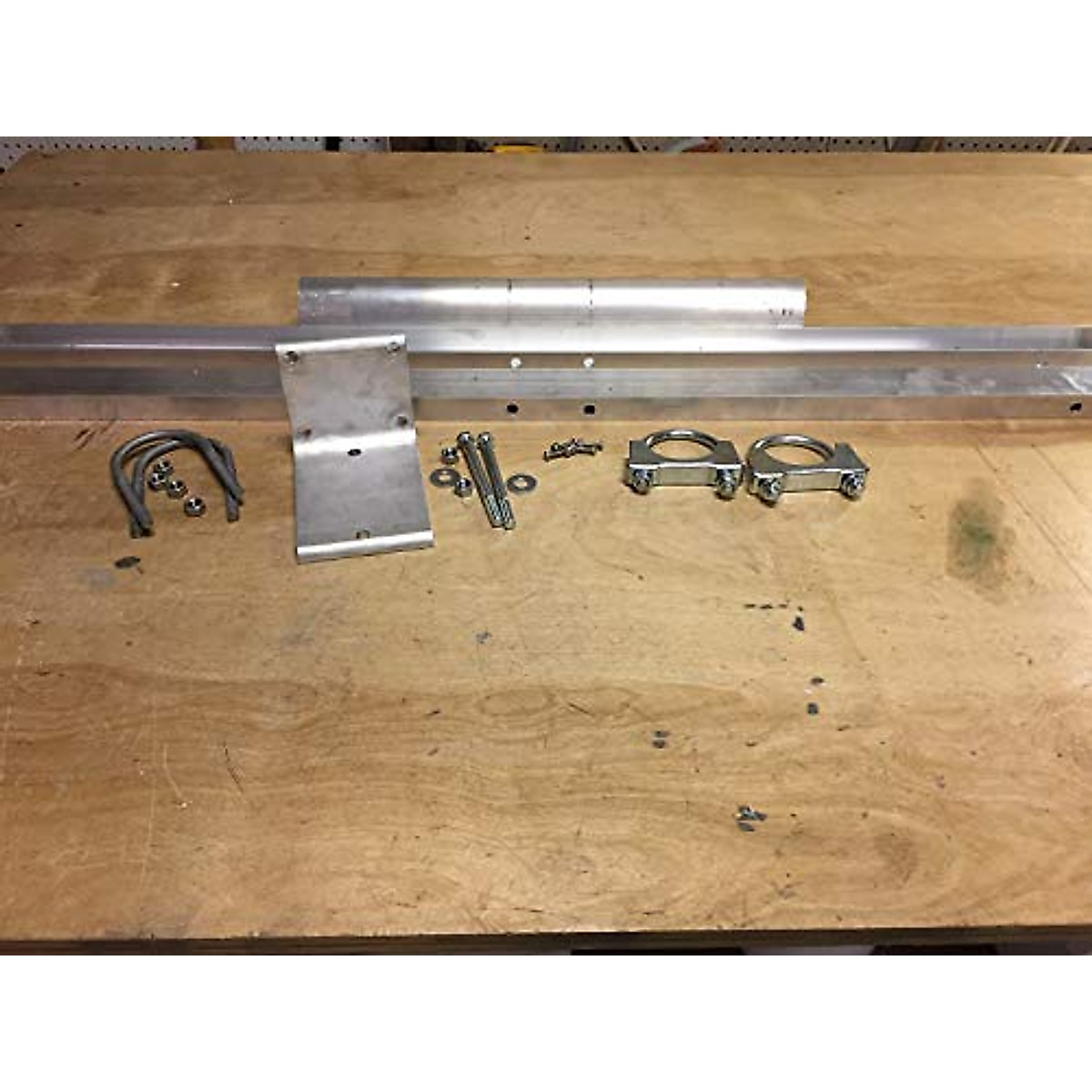 Solar Panel Universal Double Arm Bracket Kit | Pole Mount | Fits Side or Top Pipe | 44" Rails | Fully Adjustable Tilt Mounting Rack | Adjustable Both Axis | Ground Mount Kit | Very Strong | Heavy Duty