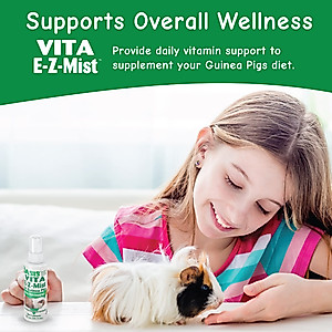 Oasis Vita E-Z Mist All-in-1 Multivitamins for Guinea Pigs - Daily Vitamin Supplement Supports Healthy Bones & Teeth, Joints & Digestion, Promotes Healthy Skin Coat, 2-Ounces