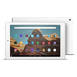 Fire HD 10 Tablet (10.1" 1080p full HD display, 32 GB) – White (2019 Release)