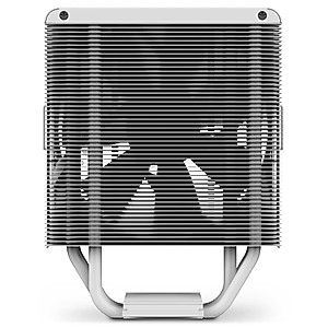 NZXT T120 CPU Air Cooler - RC-TN120-W1 - Conductive Copper Pipes - Fluid Dynamic Bearings - AMD and Intel Compatibility - White