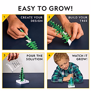 NATIONAL GEOGRAPHIC Craft Kits for Kids - Crystal Growing Kit - Grow a Crystal Garden in Just 6 Hours, Educational Craft Art Project, STEM Crafts for Girls Ages 8 9 10 11 & 12 (Amazon Exclusive)