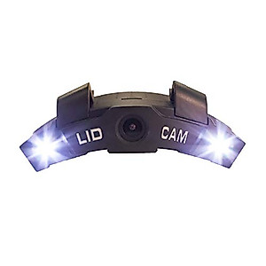 LIDCAM+ LC-WF-BZ Hands Free Hat Mounted Digital Action Camera, 1080P HD Wi-Fi with Full Audio and 1X to 4X Zoom, Black
