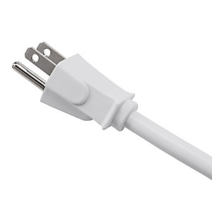 Belkin Power Strip Surge Protector - 6 AC Multiple Outlets, 2 ft Long Heavy Duty Metal Extension Cord for Home, Office, Travel, Computer Desktop & Phone Charging Brick - 200 Joules, White (2 Pack)