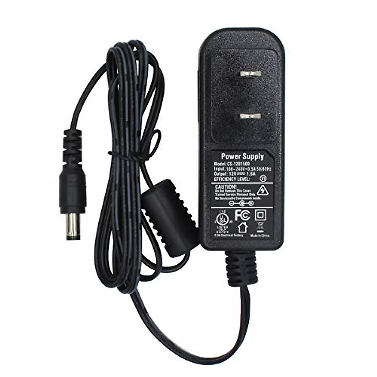 2packs DC 12V 1.5A 18watt Power Adapter Supply Switching for Cameras Plug 5.5mm x 2.1mm