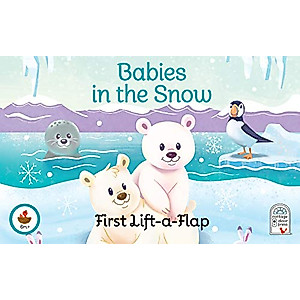 Babies in the Snow Gift Set: Includes Lift-A-Flap Board Book and Cuddly Plush Toy Friend for Birthdays, Baby Showers, Christmas and Easter Basket Stuffers Ages 0 - 4