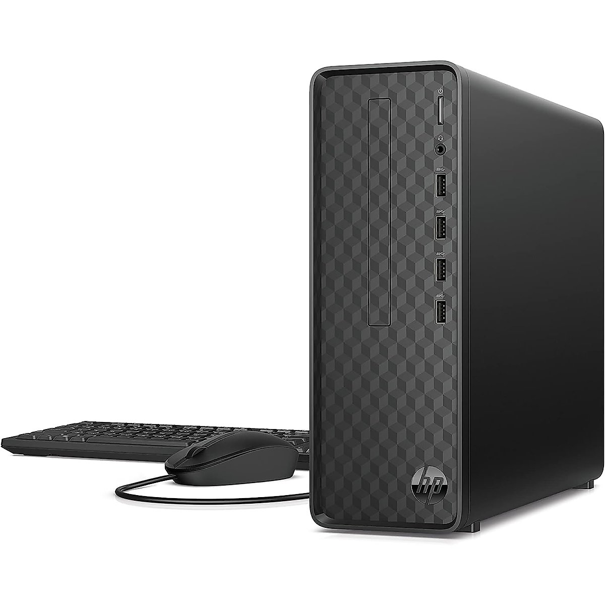 HP Slim Desktop High Performance Business Computer, Intel Pentium Silver J5040 (Up to 3.2GHz), 8GB DDR4 RAM, 1TB PCIe SSD, Intel UHD Graphics, Wi-Fi, Bluetooth, Windows 11 Home, Bundle with JAWFOAL