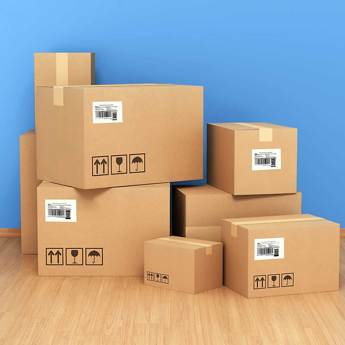 MaxGear 3-1/3x4 Shipping Address Labels,for Inkjet or Laser Printer, 6 Up Sticker Labels Paper, Matte White Paper Sheets, Strong Adhesive, Dries Quickly, Holds Ink Well, 180 Lables