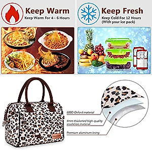 BALORAY lunch bag for women Insulated Lunch Bag Lunch Box Leakproof Reusable Cooler Cooling Tote with with Adjustable Shoulder Strap for Adult Outdoor Work