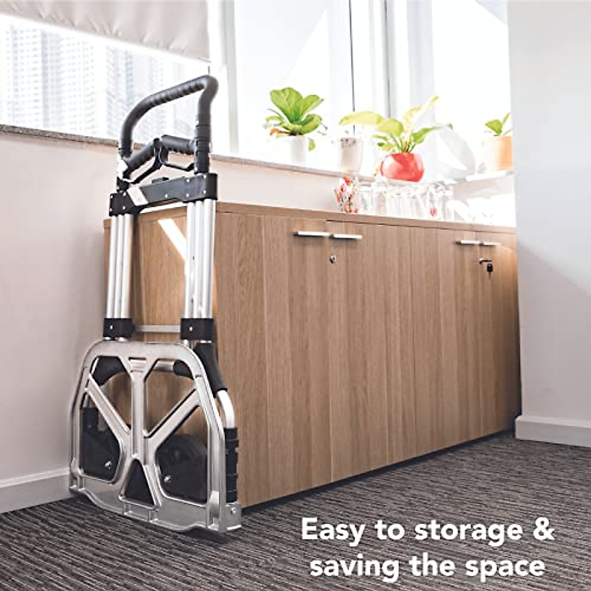 Olympia Tools 440 Lb Folding Hand Truck and Dolly with Telescoping Handle for Moving