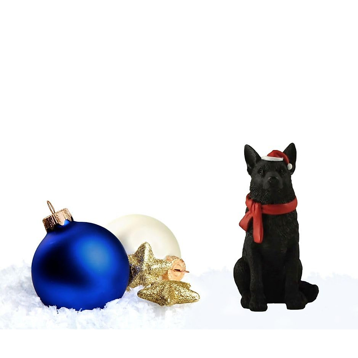 Black German Shepherd Ornament - Ornament for Christmas Tree - Holiday Stocking Stuffer - Festive Holiday Ornament