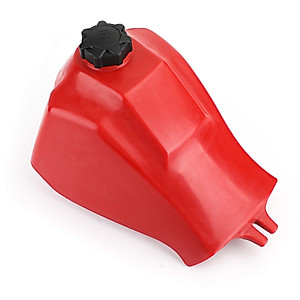 Areyourshop Red Gas Fuel Tank Kit with Switch Valve Petcock & Cap Fit for Honda ATC185/S 1980-1983, ATC200S 1981-1986, TC200E 1982-1983, TC200/M 1981-1985, ATC200ES Big Red 200 1984