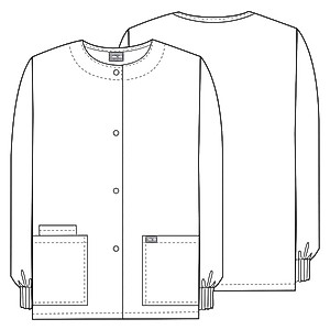 Cherokee Women's Warm Up Scrubs Jacket, Black, Small