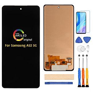 Replacement for (Original) Samsung Galaxy A52 5G SM-A526 6.5 inch LCD Display Touch Screen Suitable for A526U A526T A526V A526A A526B A526U1 A526W Full Assembly Repair Kits.
