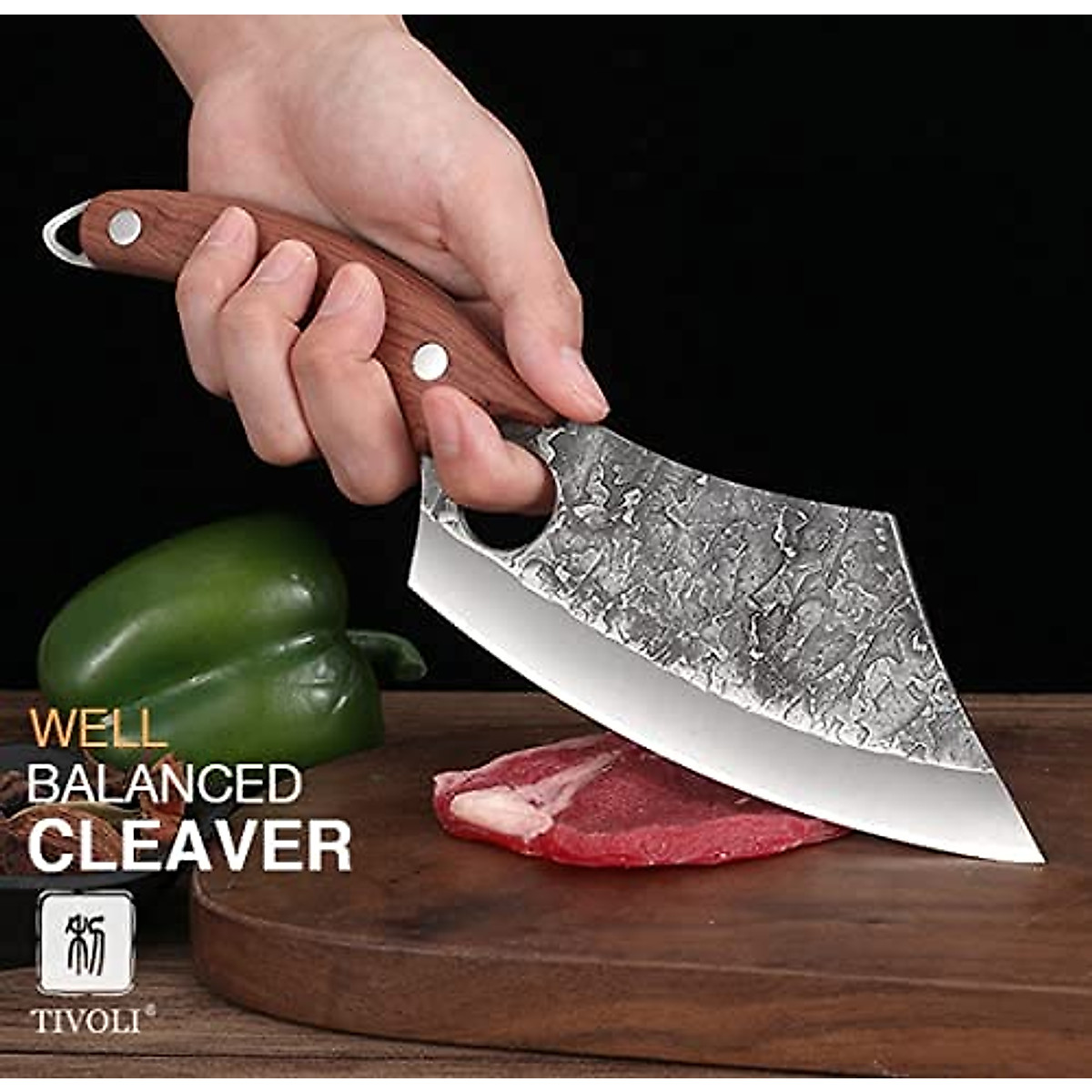 TIVOLI Meat Cleaver Knife Set