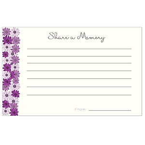 Elcer 30 Share a memory cards for Celebration of life Funeral Sympathy memorial acknowledgment or birthday