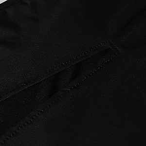 PRIMODA Women's Spaghetti Strap Backless Thigh-high Slit Bodycon Maxi Long Dress Club Party Dress(Black S)