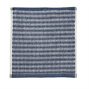 SKL Home Longborough 100% Turkish Cotton Washcloth Set, 12x12, Denim Blue 4 Pack