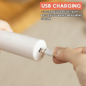 Digital Spoon Scale Electronic Measuring Spoon for Food, Spice High Precision with LCD Display Weights up to 500g (USB Charging)